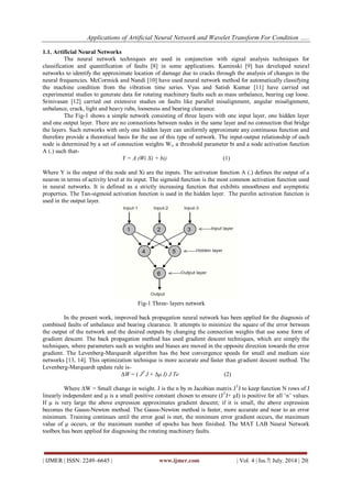 Applications of Artificial Neural Network and Wavelet Transform For Condition Monitoring of the ...