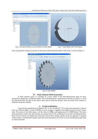 Modeling and Reduction of Root Fillet Stress in Spur Gear Using Stress ...
