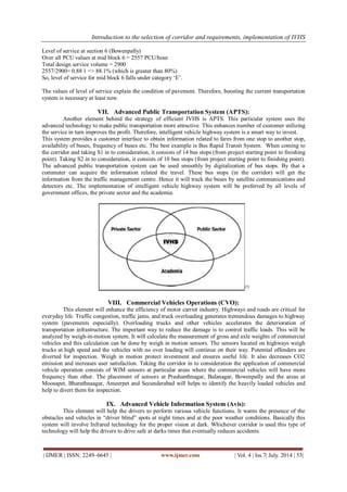 Introduction to the selection of corridor and requirements ...
