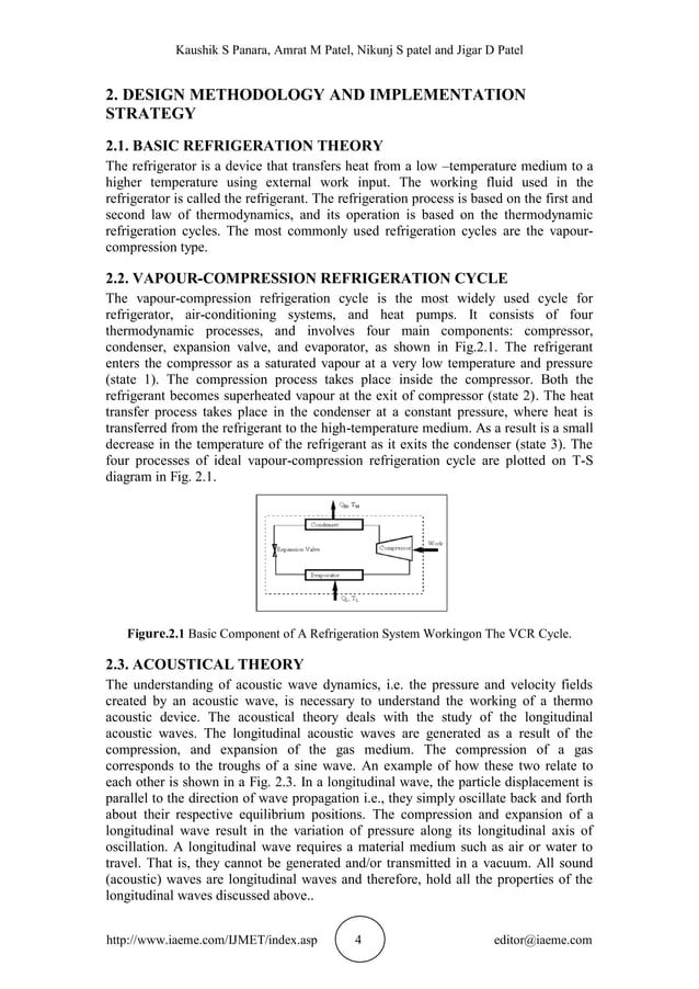 THERMOACOUSTIC REFRIGERATION SYSTEM SETUP | PDF