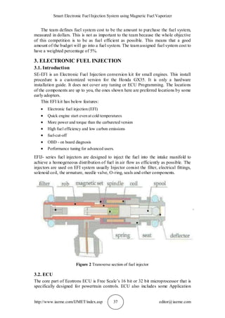 SMART ELECTRONIC FUEL INJECTION SYSTEM USING MAGNETIC FUEL VAPORIZER | PDF