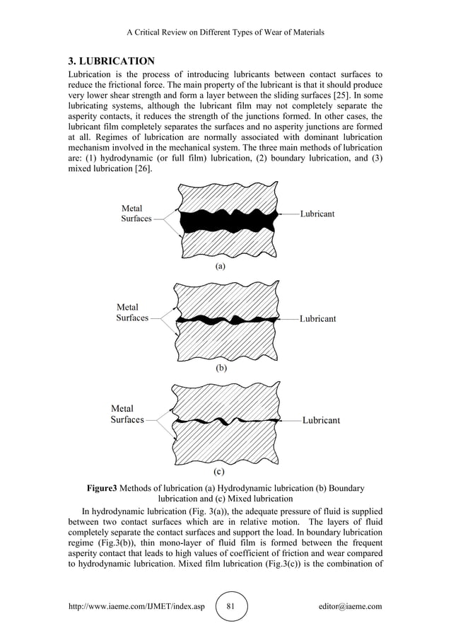A CRITICAL REVIEW ON DIFFERENT TYPES OF WEAR OF MATERIALS | PDF