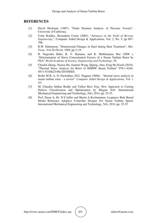DESIGN AND ANALYSIS OF STEAM TURBINE ROTOR | PDF