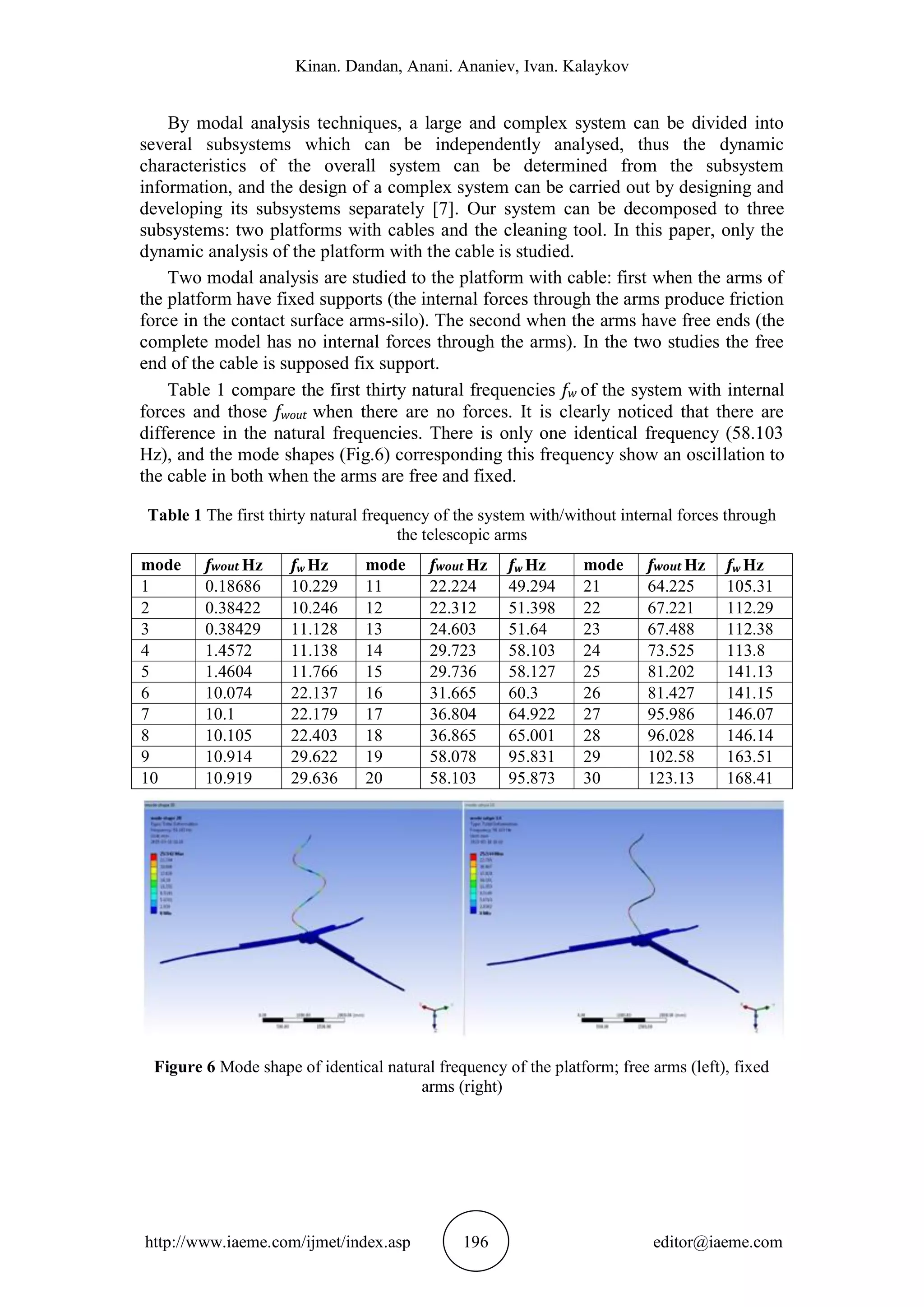 DYNAMICAL ANALYSIS OF SILO SURFACE CLEANING ROBOT USING FINITE ELEMENT METHOD | PDF