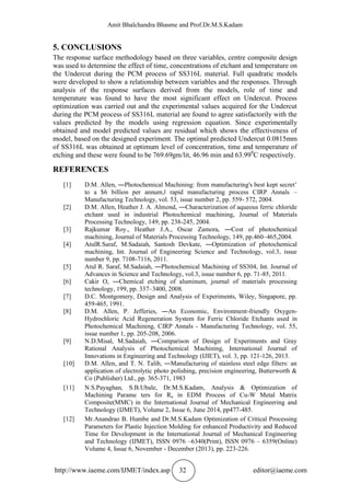 EXPERIMENTAL INVESTIGATION OF PCM USING RESPONSE SURFACE METHODOLOGY ON ...