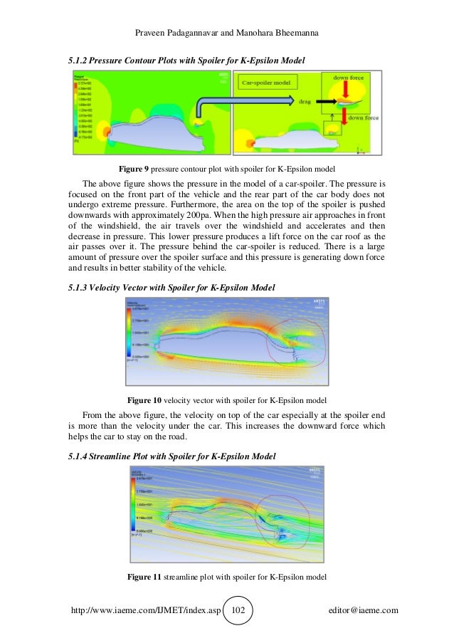 Automotive Computational Fluid Dynamics Simulation Of A Car Using Ans