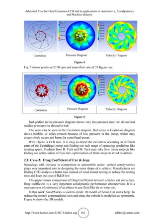ADVANCED TOOL FOR FLUID DYNAMICS-CFD AND ITS APPLICATIONS IN AUTOMOTIVE, AERODYNAMICS AND ...