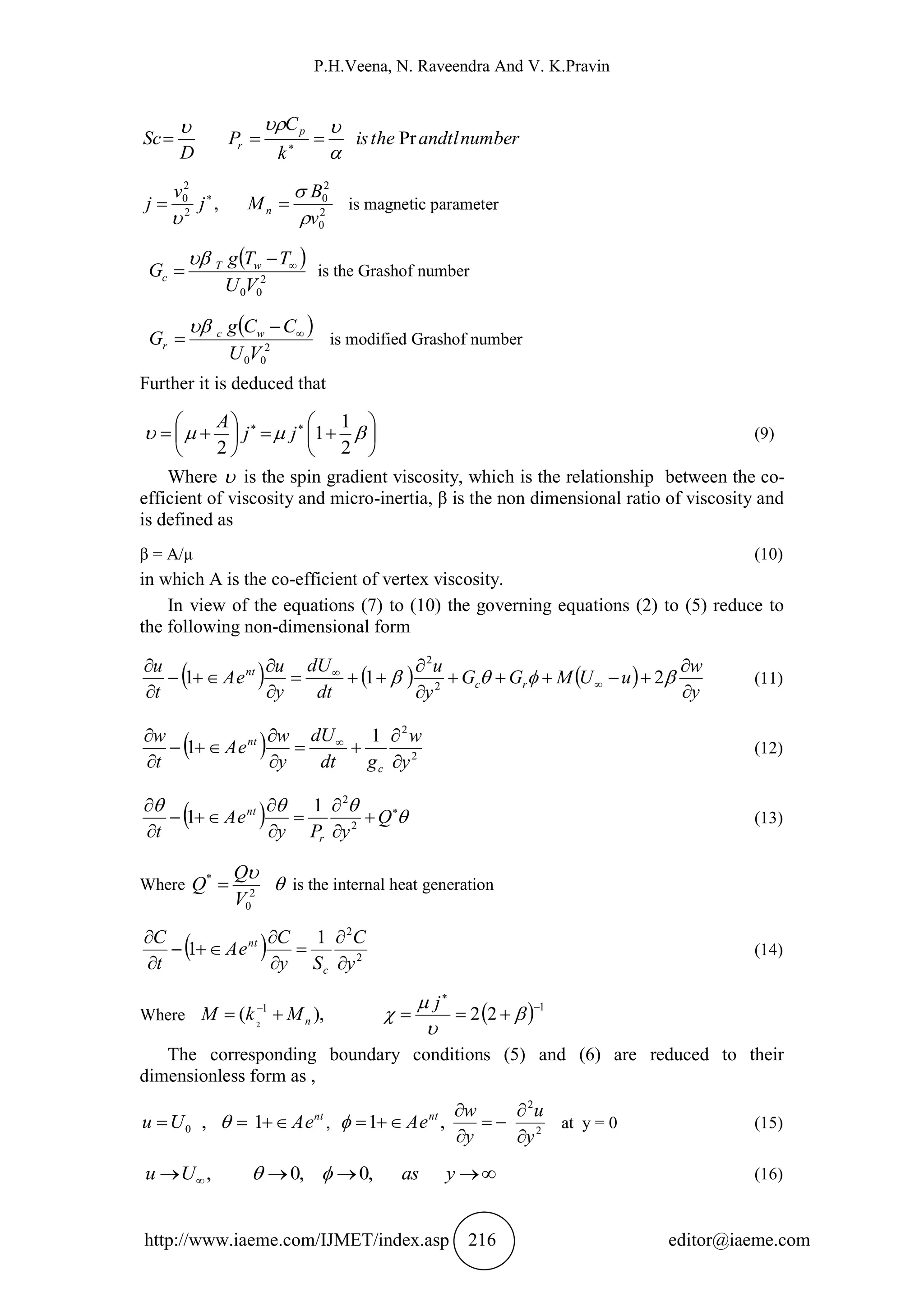 OSCILLATORY FLOW OF MHD POLAR FLUID WITH HEAT AND MASS TRANSFER PAST A ...
