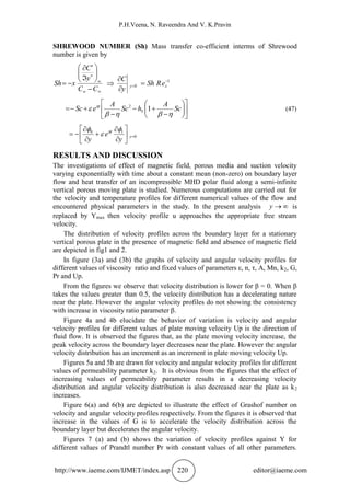 OSCILLATORY FLOW OF MHD POLAR FLUID WITH HEAT AND MASS TRANSFER PAST A ...