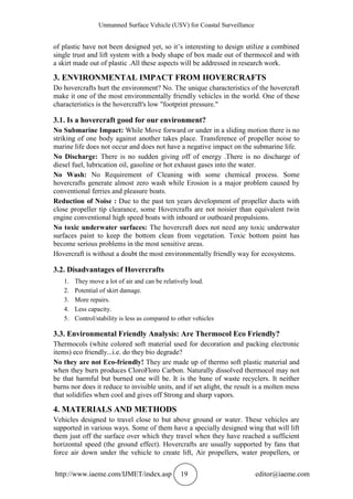 UNMANNED SURFACE VEHICLE (USV) FOR COASTAL SURVEILLANCE | PDF