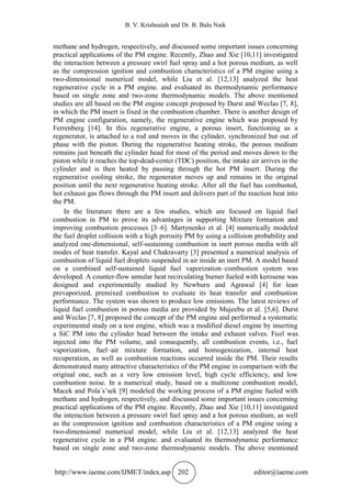 PERFORMANCE AND EMISSION ANALYSIS OF POROUS MEDIA COMBUSTION CHAMBER IN ...