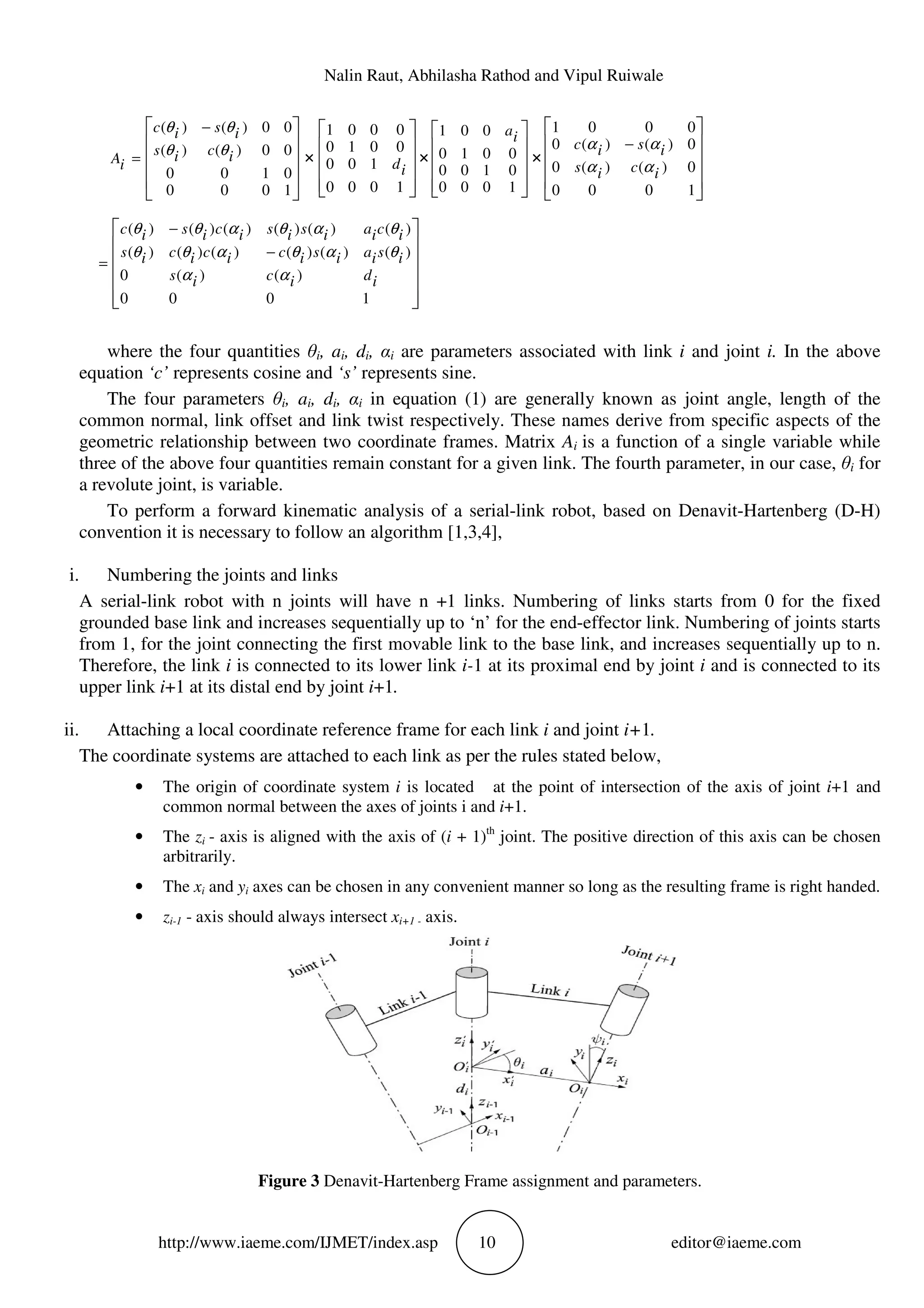 FORWARD KINEMATIC ANALYSIS OF A ROBOTIC MANIPULATOR WITH TRIANGULAR PRISM STRUCTURED LINKS | PDF
