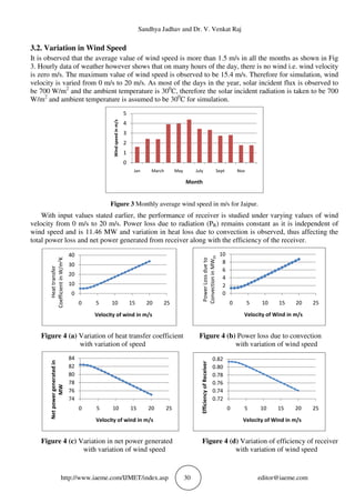 SIMULATION OF SOLAR THERMAL CENTRAL RECEIVER POWER PLANT AND EFFECT OF ...