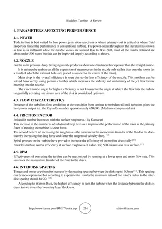 BLADELESS TURBINE - A REVIEW | PDF