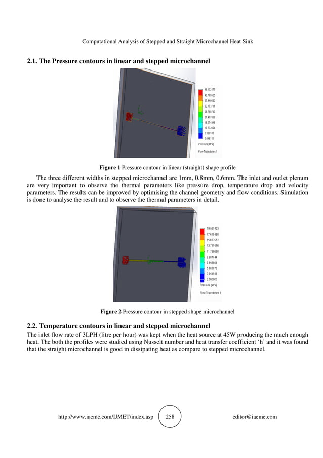 COMPUTATIONAL ANALYSIS OF STEPPED AND STRAIGHT MICROCHANNEL HEAT SINK | PDF