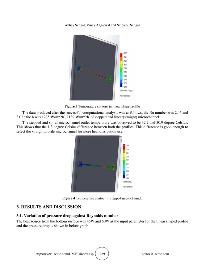 COMPUTATIONAL ANALYSIS OF STEPPED AND STRAIGHT MICROCHANNEL HEAT SINK | PDF