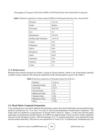 FRACTOGRAPHY OF CRYOGENIC CHILL CASTED ASTM A 494 M GRADE NICKEL ALLOY ...