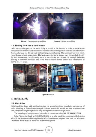 DESIGN AND ANALYSIS OF GATE VALVE BODY AND SEAT RING | PDF