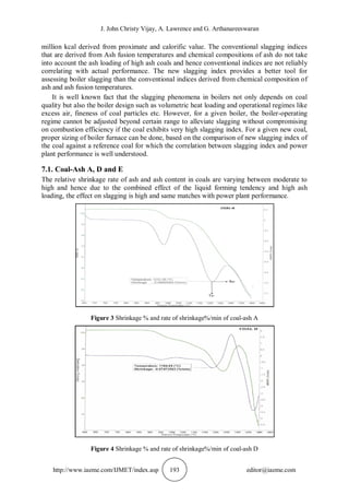 ANALYTICAL TOOL FOR ANALYSING SLAGGING CHARACTERISTIC OF HIGH ASH COALS ...