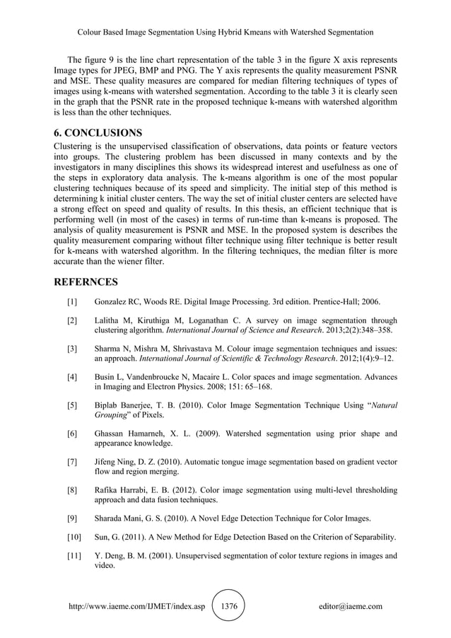 COLOUR BASED IMAGE SEGMENTATION USING HYBRID KMEANS WITH WATERSHED SEGMENTATION | PDF