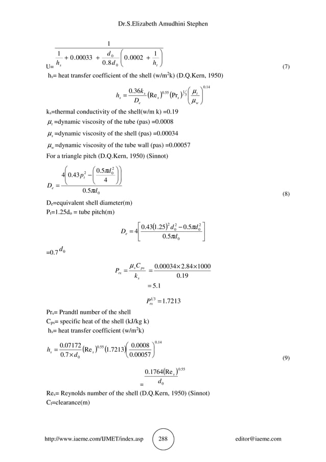 COST MINIMIZATION OF SHELL AND TUBE HEAT EXCHANGER USING NON-TRADITIONAL OPTIMIZATION | PDF