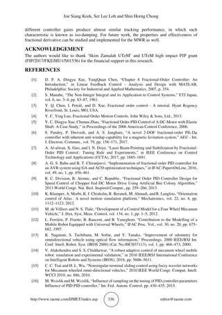 FRACTIONAL-ORDER PROPORTIONALINTEGRAL (FOPI) CONTROLLER FOR MECANUM ...