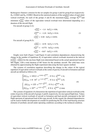 ASSESSMENT OF AIRFRAME OVERLOADS OF AEROBATIC AIRCRAFT | PDF