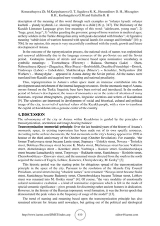 INFLUENCE OF URBANONYMS ON CITY IMAGE DEVELOPMENT | PDF