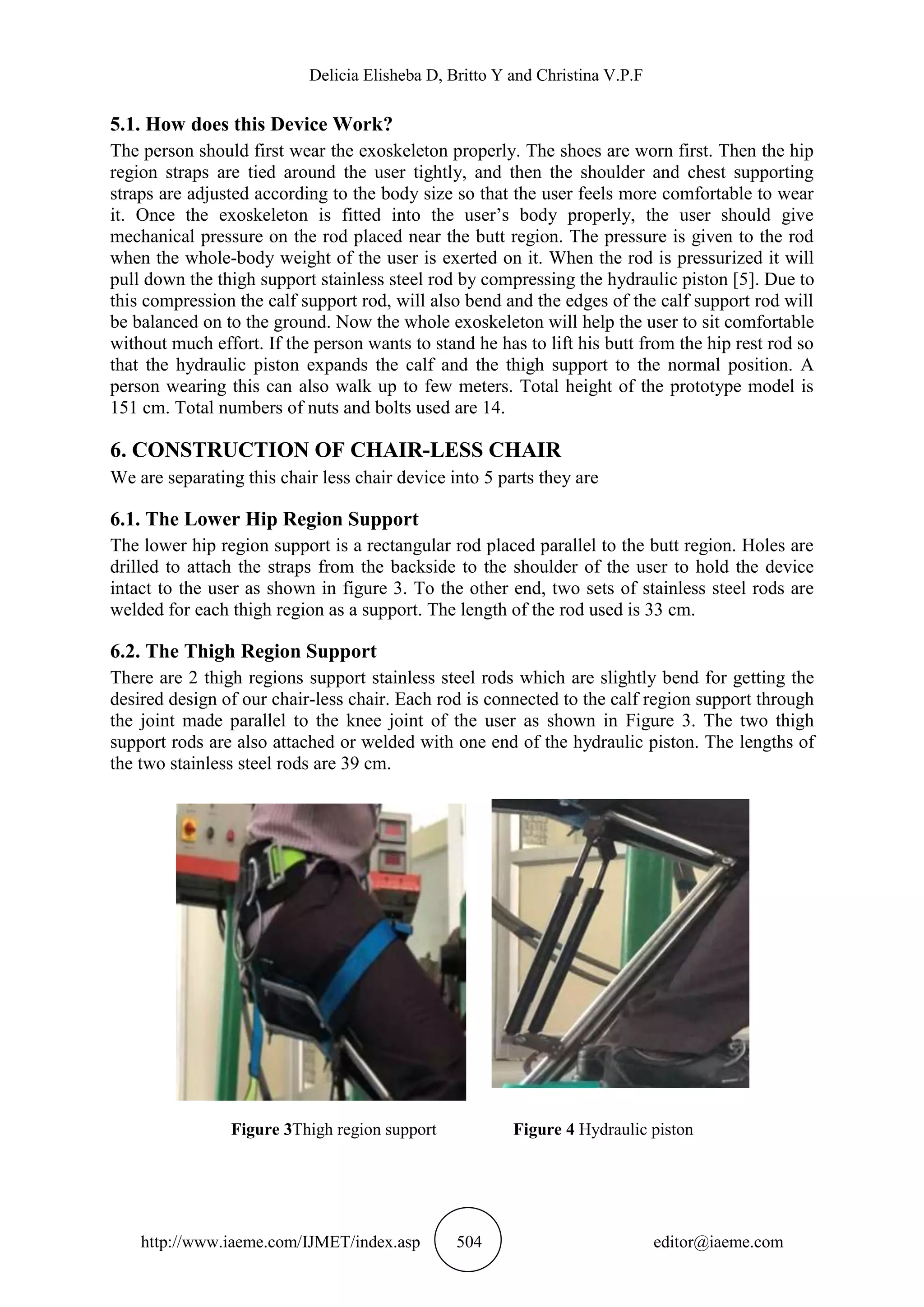 CHAIR-LESS CHAIR FOR LUMBAR PAIN REDUCTION | PDF