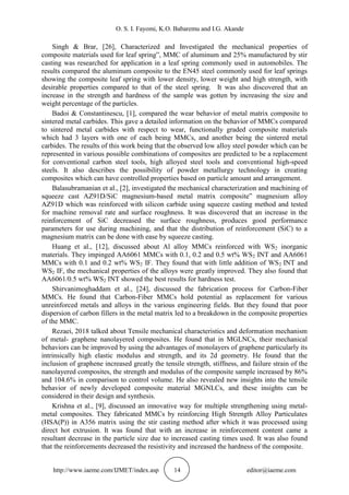 MECHANICAL BEHAVIOUR OF COMPOSITE MATERIALS IN METAL | PDF