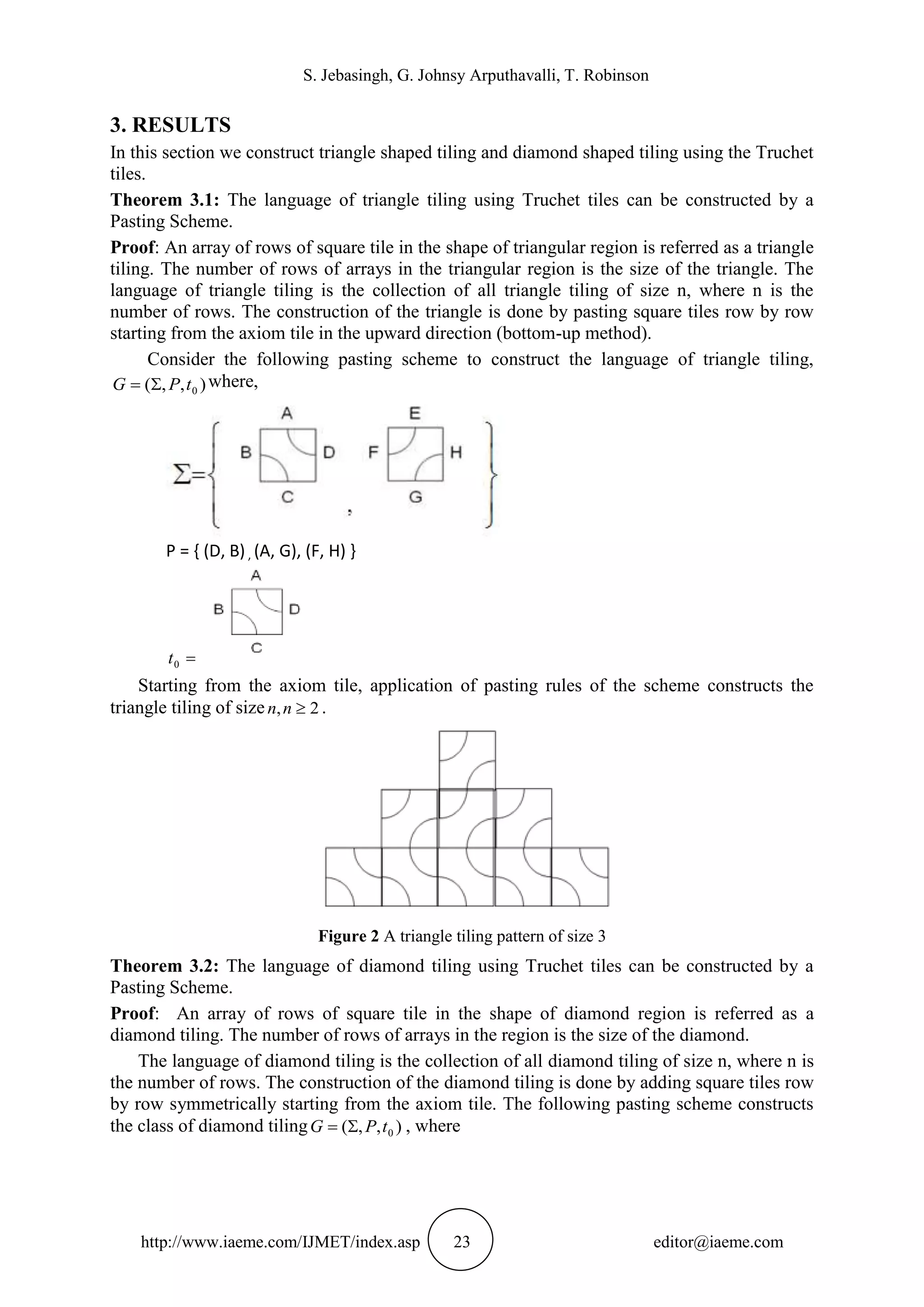 TRIANGLE AND DIAMOND SHAPED TILING USING TRUCHET TILES | PDF
