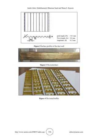 EFFECT OF BAFFLES GEOMETRY ON HEAT TRANSFER ENHANCEMENT INSIDE ...
