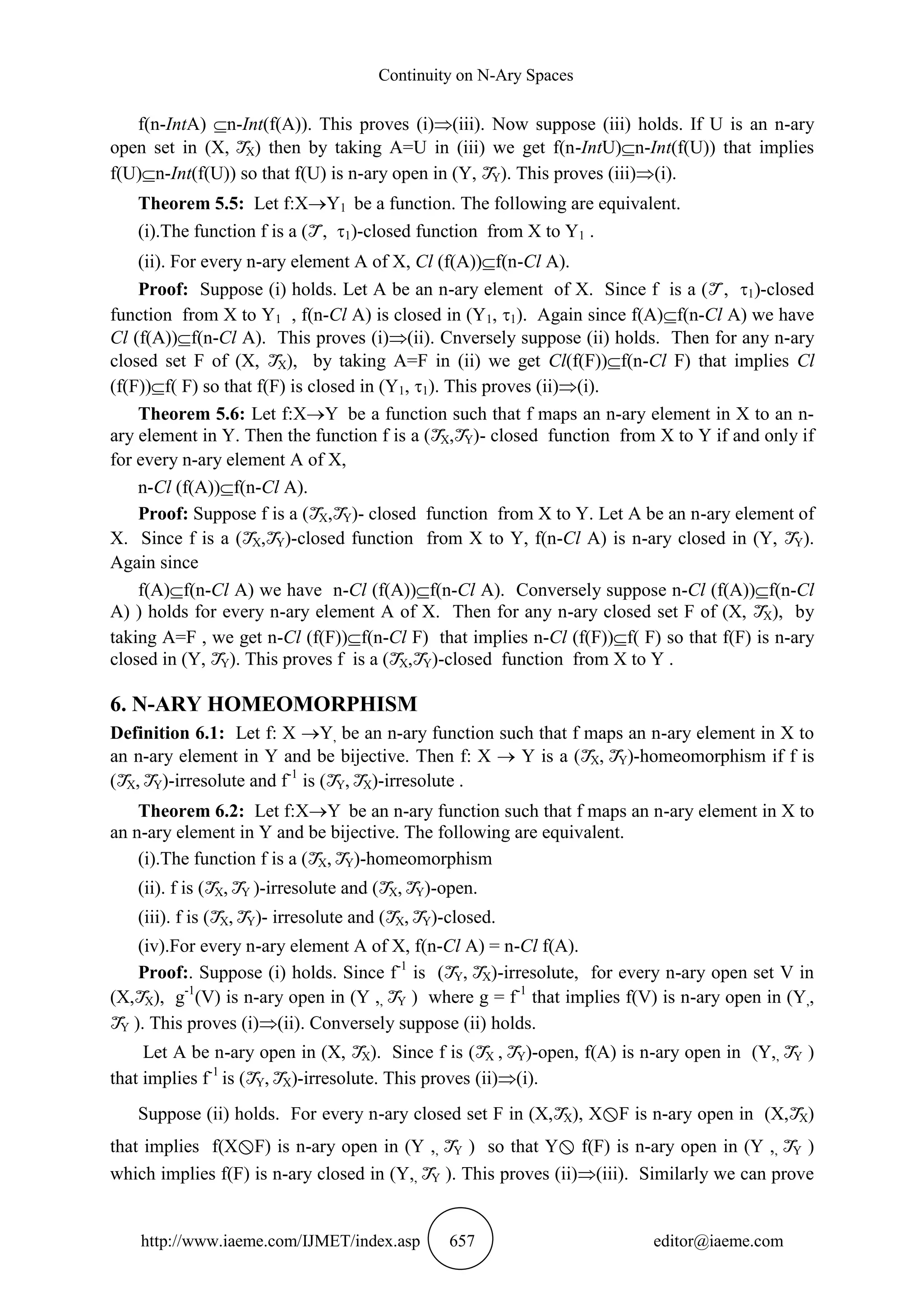 CONTINUITY ON N-ARY SPACES | PDF | Programming Languages | Computing