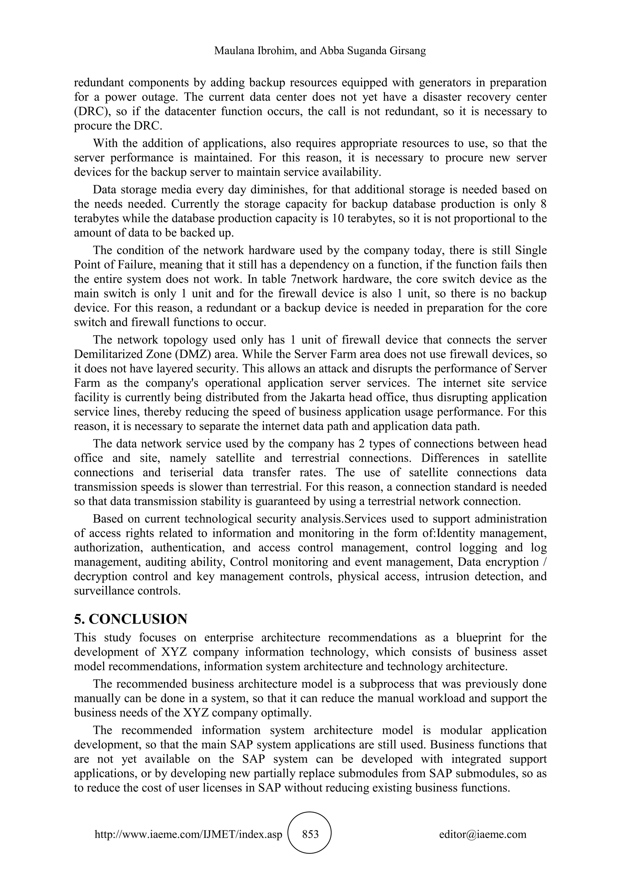 DESIGNING IT BLUEPRINT WITH TOGAF FOR INFORMATION TECHNOLOGY DEVELOPMENT | PDF