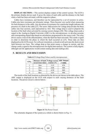 ARDUINO MICROCONTROLLER BASED UNDERGROUND CABLE FAULT DISTANCE LOCATOR | PDF | Consumer ...