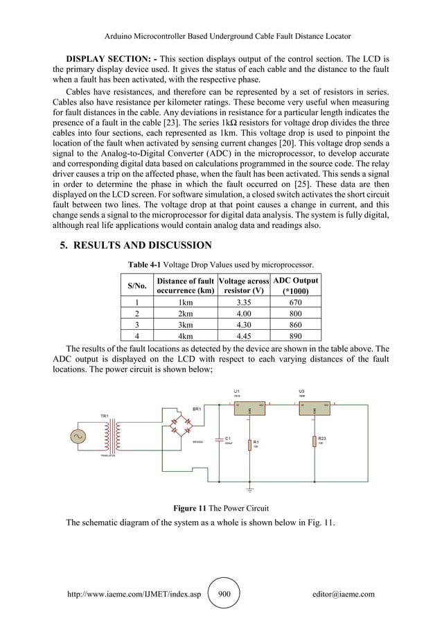 Arduino Microcontroller Based Underground Cable Fault Distance Locator Pdf 