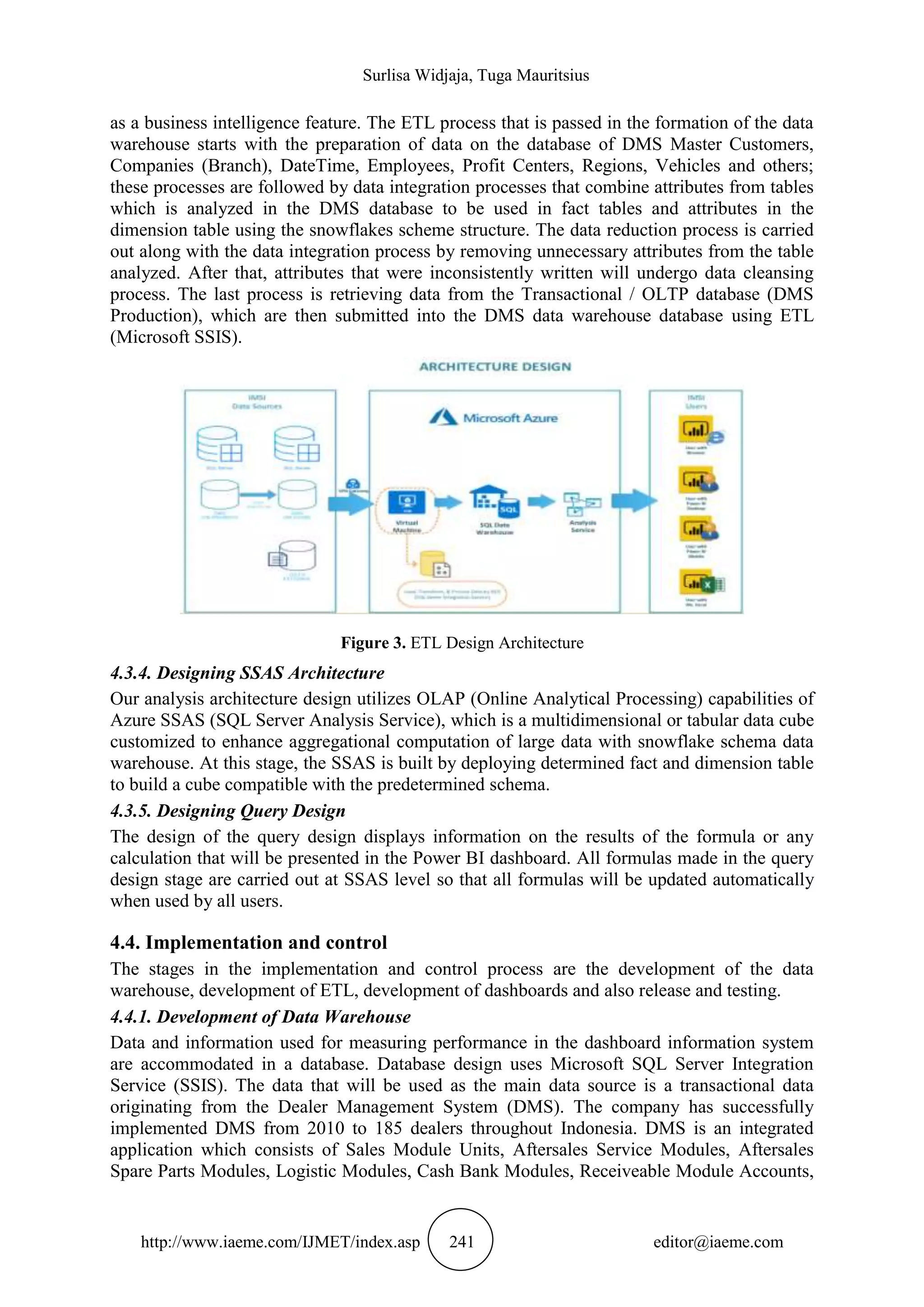 THE DEVELOPMENT OF PERFORMANCE DASHBOARD VISUALIZATION WITH POWER BI AS PLATFORM | PDF