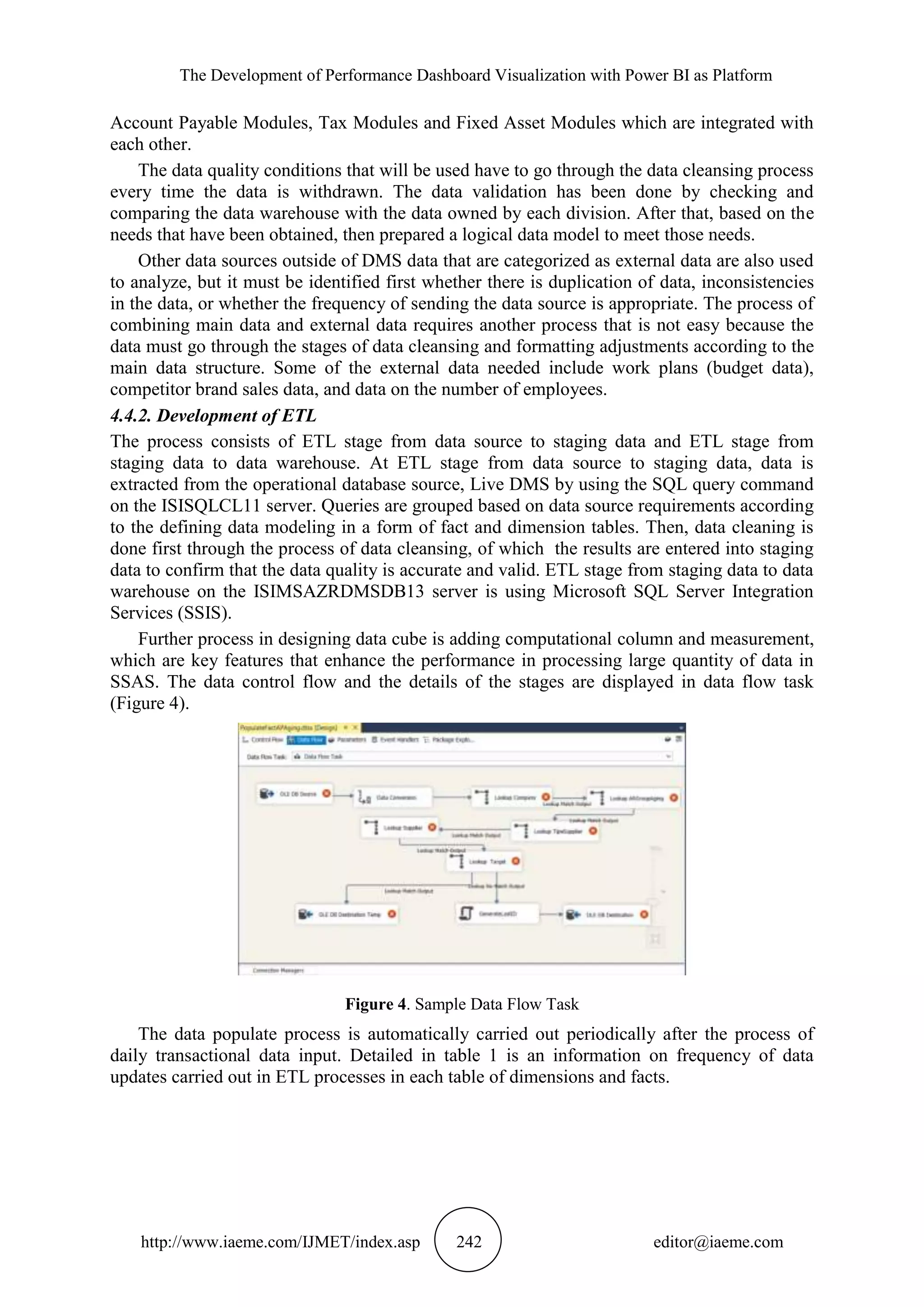 THE DEVELOPMENT OF PERFORMANCE DASHBOARD VISUALIZATION WITH POWER BI AS PLATFORM | PDF