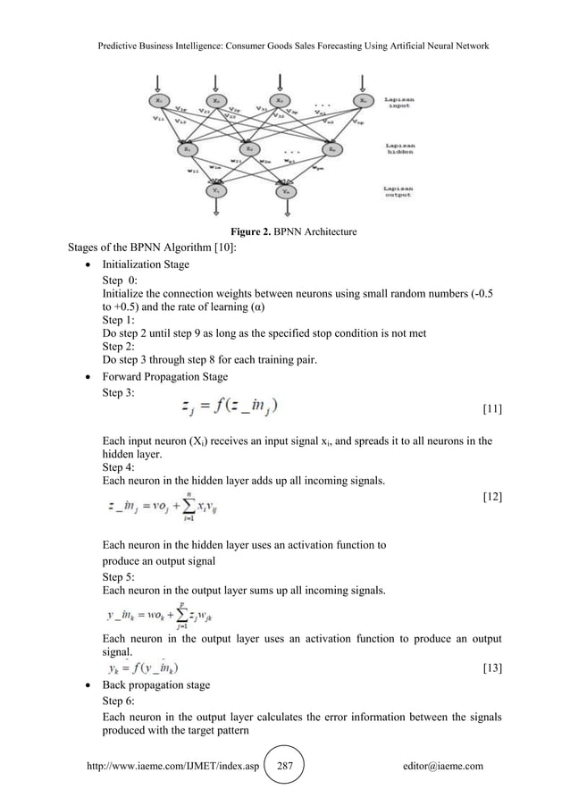 Predictive Business Intelligence Consumer Goods Sales Forecasting