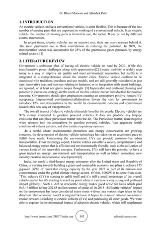 CUSTOMER BUYING INTENTION TOWARDS ELECTRIC VEHICLE IN INDIA | PDF