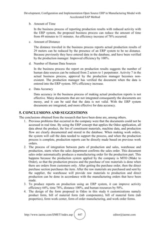 DEVELOPMENT, CONFIGURATION AND IMPLEMENTATION OPEN SOURCE ERP IN MANUFACTURING MODUL WITH ...