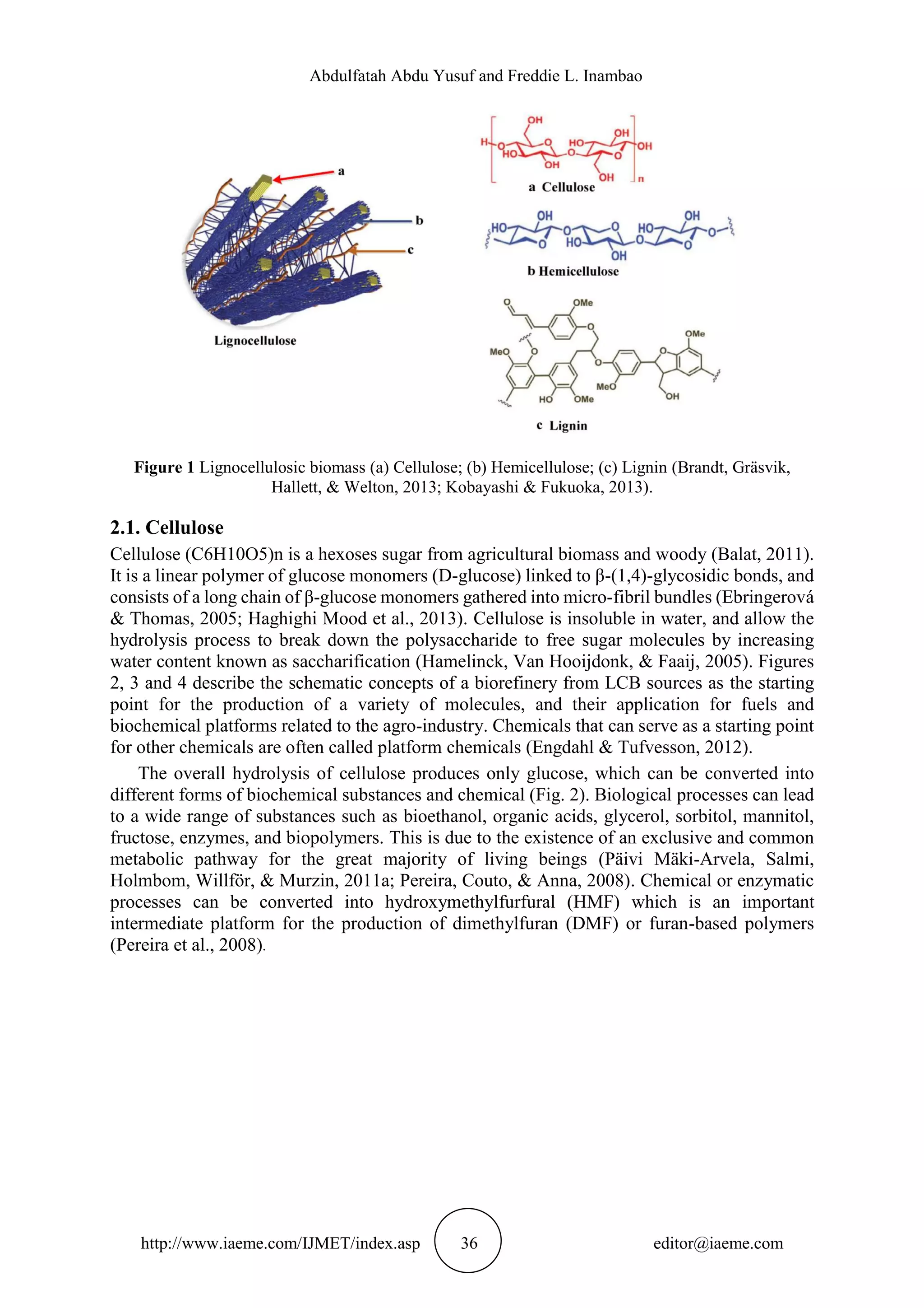 BIOETHANOL PRODUCTION TECHNIQUES FROM LIGNOCELLULOSIC BIOMASS AS ...