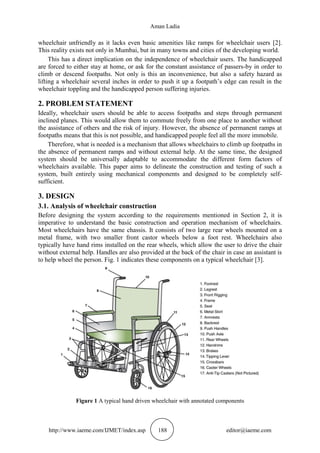 MECHANICAL RAMP ATTACHMENT FOR WHEELCHAIRS TO CLIMB FOOTPATHS AND ...