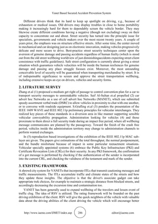 VANET BASED SECURED ACCIDENT PREVENTION SYSTEM | PDF