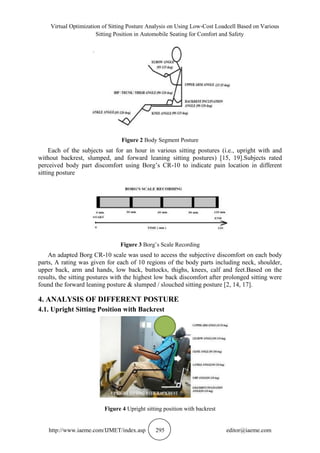 VIRTUAL OPTIMIZATION OF SITTING POSTURE ANALYSIS ON USING LOW-COST LOADCELL BASED ON VARIOUS ...