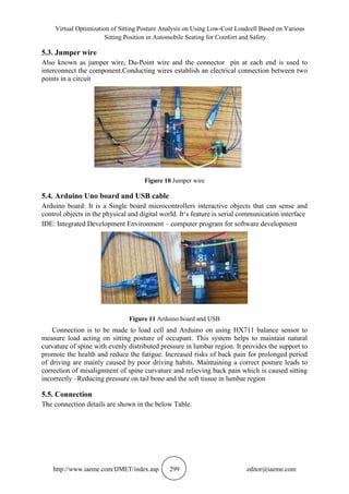 VIRTUAL OPTIMIZATION OF SITTING POSTURE ANALYSIS ON USING LOW-COST LOADCELL BASED ON VARIOUS ...
