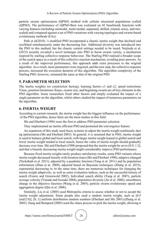 A REVIEW OF PARTICLE SWARM OPTIMIZATION (PSO) ALGORITHM | PDF