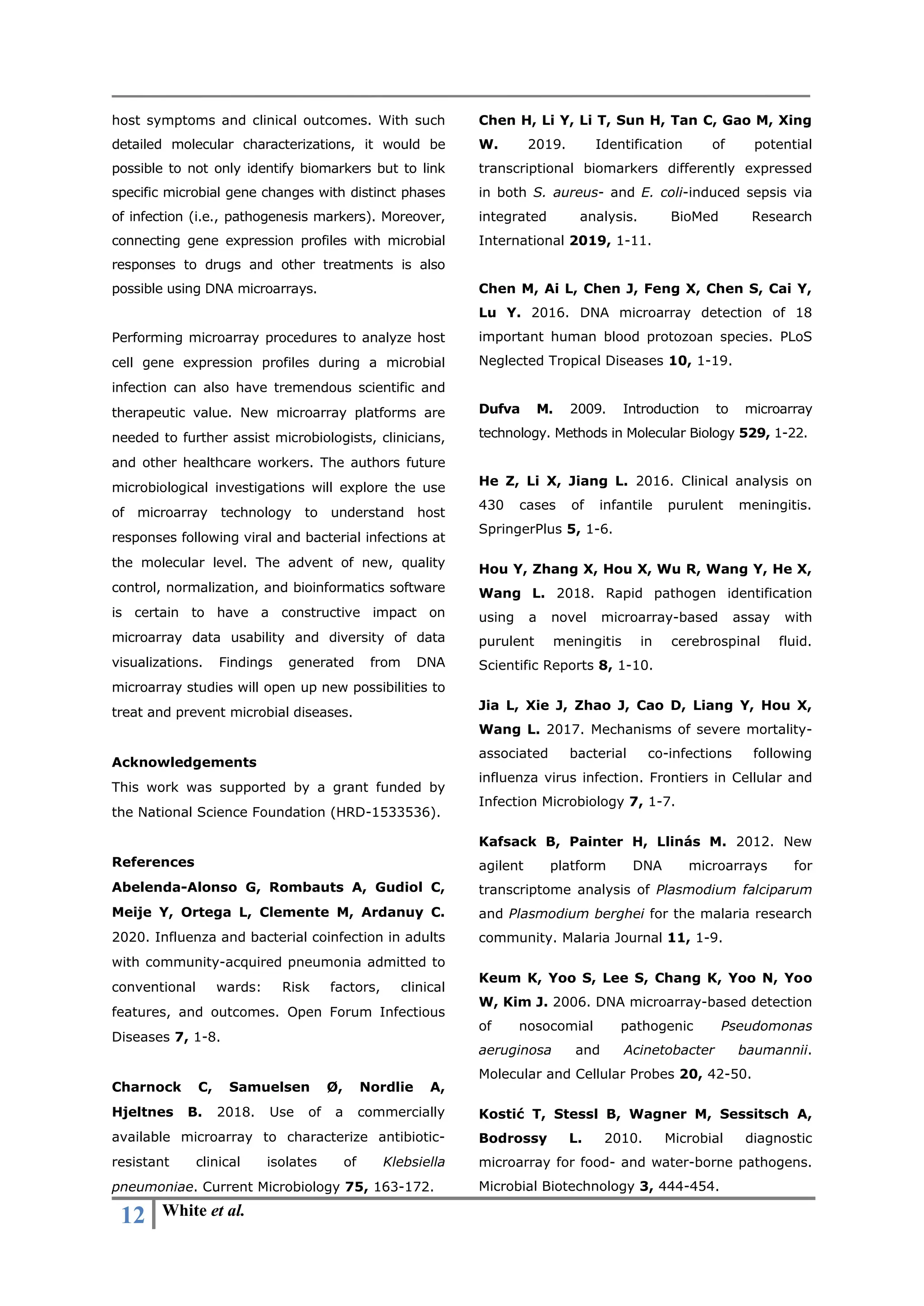 Understanding microbial infections using microarray technology | PDF | Infectious Diseases ...