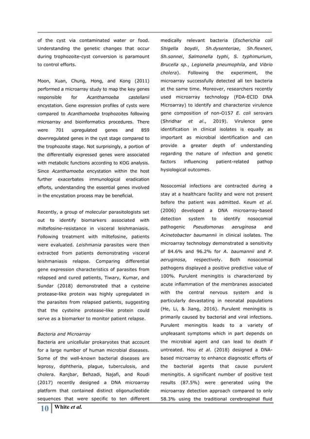 Understanding microbial infections using microarray technology | PDF ...