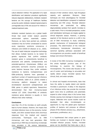 Understanding microbial infections using microarray technology | PDF